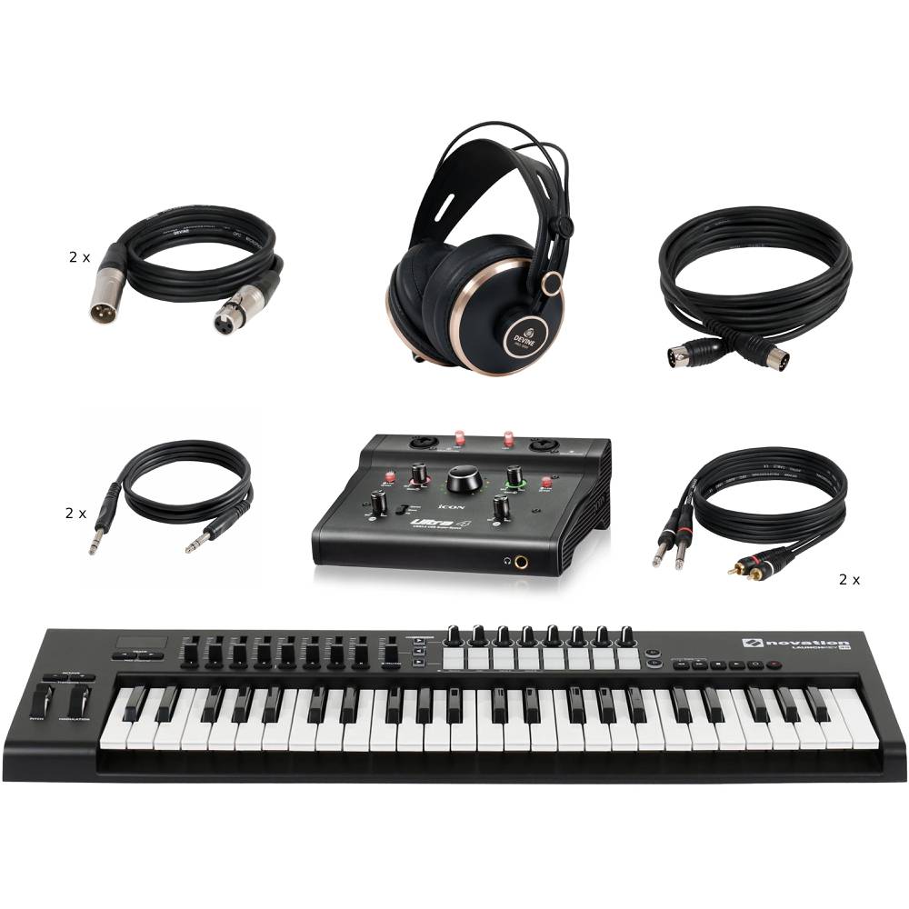 iCON Ultra 4 ProDrive III met Novation Launchkey 49 MK2, koptelefoon en ...