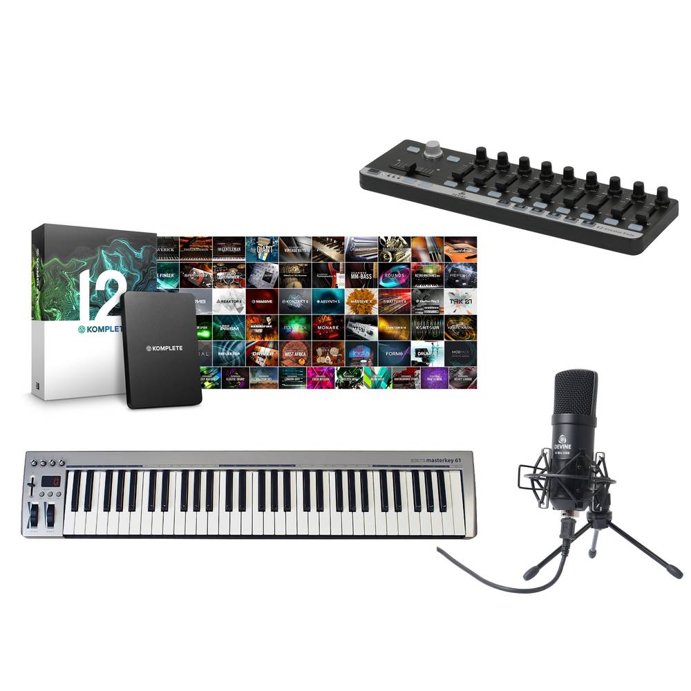 Native Instruments Komplete 12 + keyboard + fader controller ...